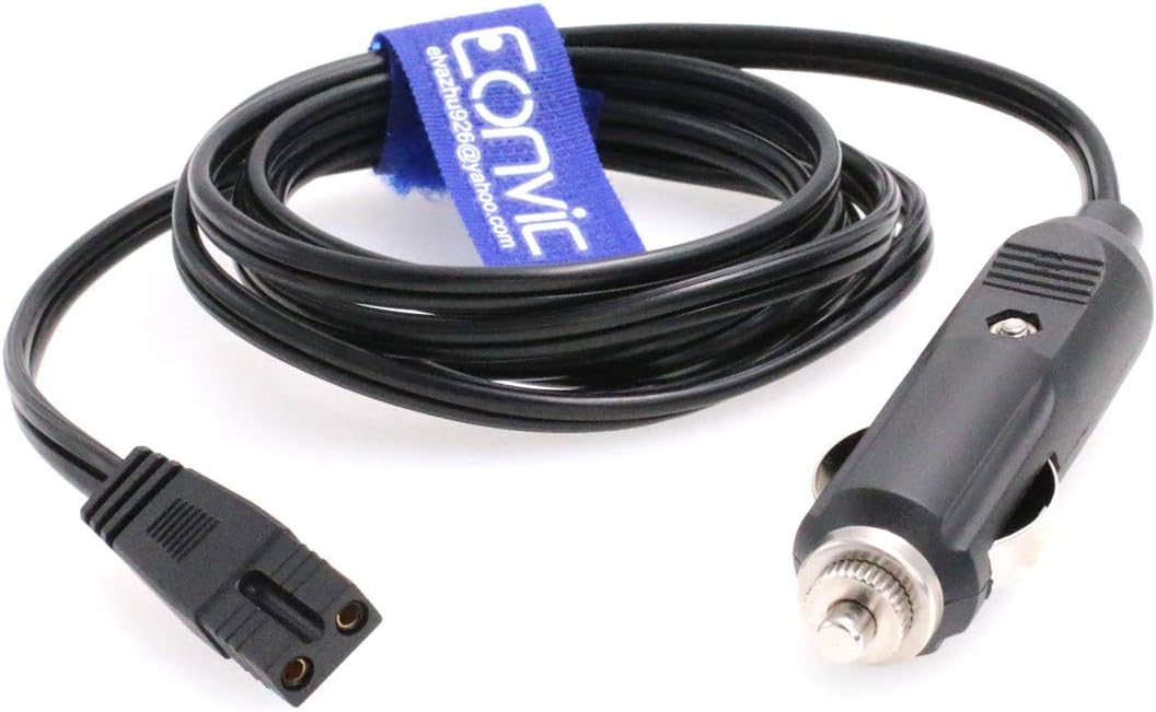 Eonvic 12V DC 2 Pin Lead Cable Plug Wire for Car Cooler Cool Box Mini ...