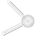 Aphrordity Goniometer 12 inch 360° Clear Protractor Physical Therapy ...