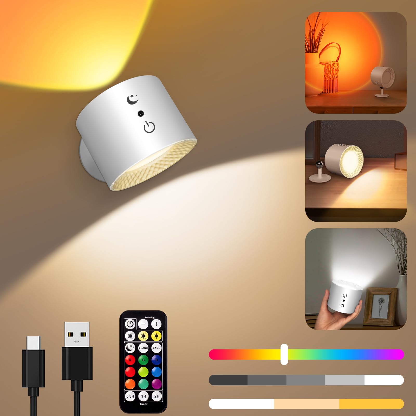 Mua LED Indoor Wall Light, Battery Wall Lamp Without Power Connection ...