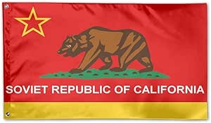Amazon.com : Flag of Communist California Republic Breeze 3 X 5 Flag ...