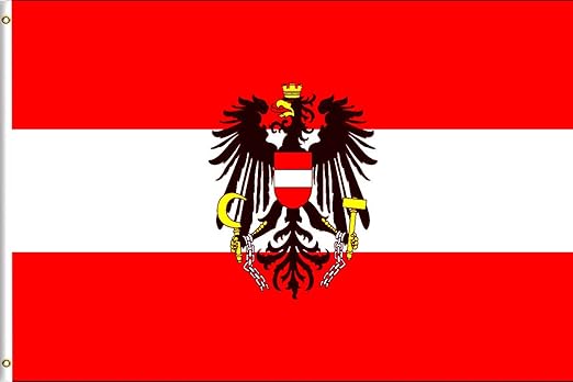 Kebinfen® 90 x 150 cm Bandiera Austria, Bandiere austriache con Aquila ...