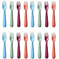 Amazon.com: ChaLeeMoo 16Pcs Kids Plastic Forks, Macaron-Colored Kids ...