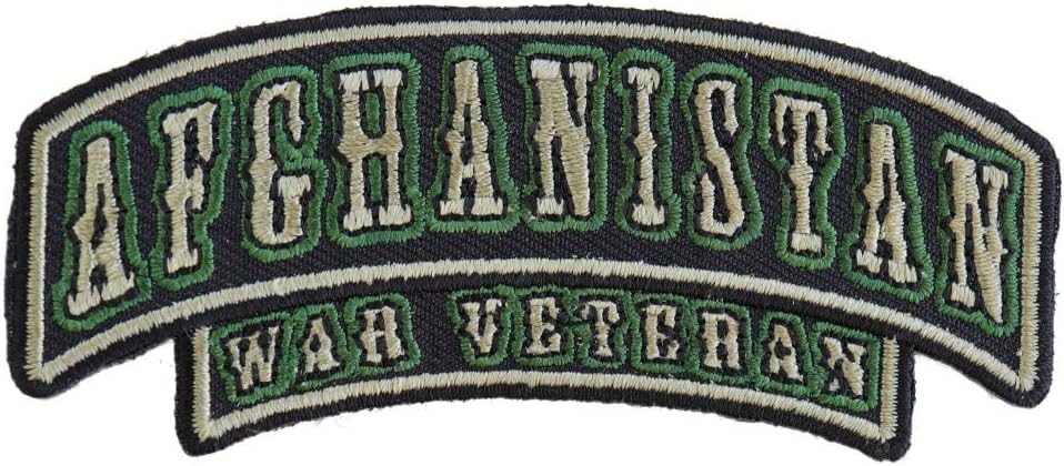 Amazon.com: Afghanistan War Veteran Rocker Small Patch - 3.75x1.75 inch ...