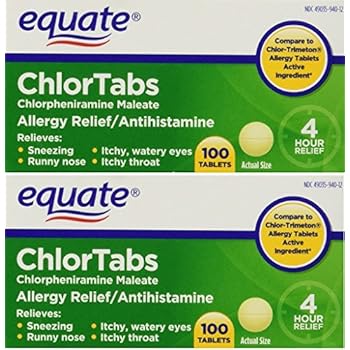 Amazon.com: Chlor-Trimeton Allergy 4hr Tablet, 24 Count box: Health ...