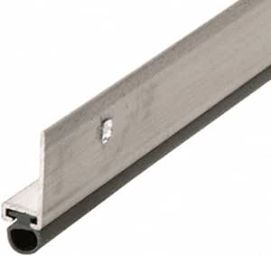 CRL Vinyl Bulb Seal Door Jamb Weatherstrip Mil Aluminum Finish 84 in ...