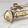 Amazon.com: ILAISIHOME Double Curtain Rod Set:1-1/8 Inch Diameter ...