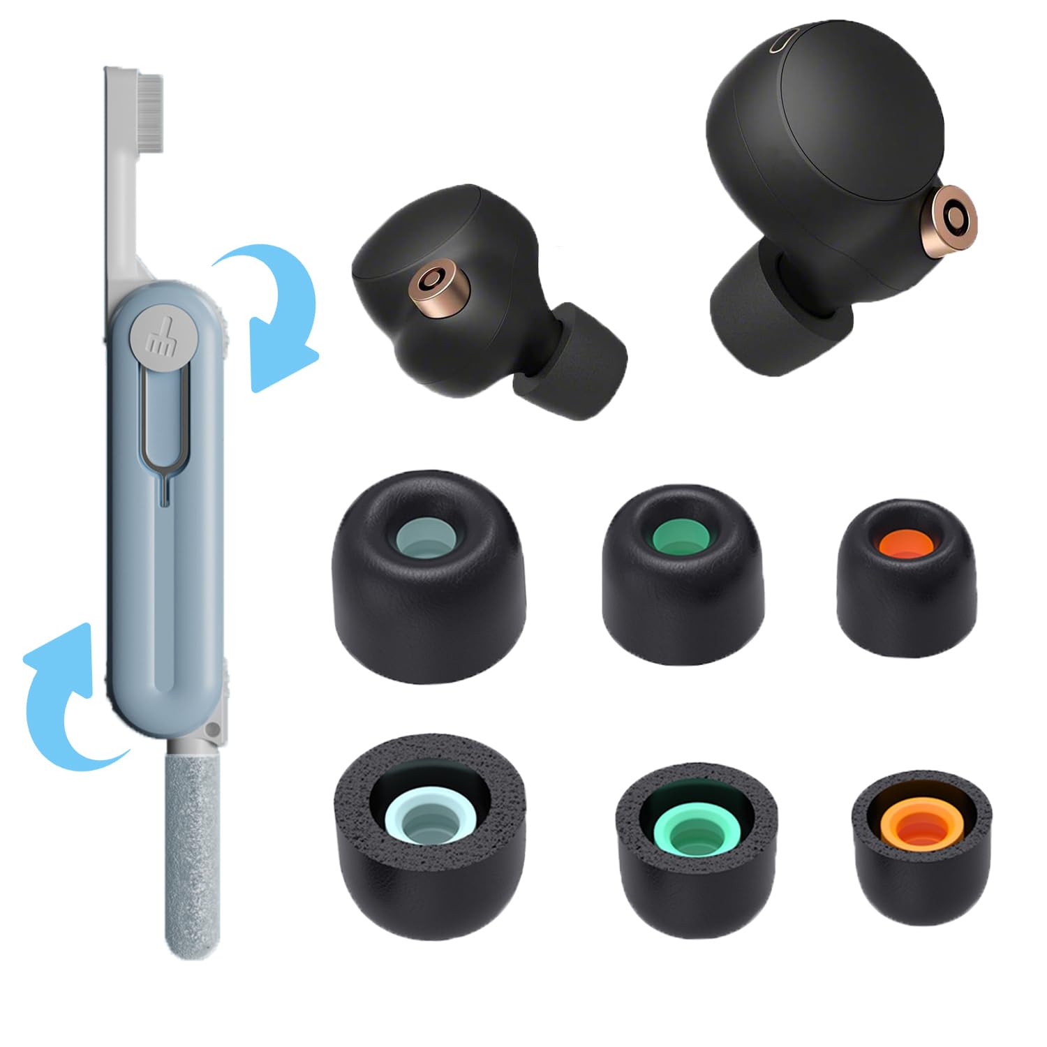 Mua [3 Pairs] Replacement Eartips Earbuds Tips with Mesh Filter for ...