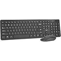 Amazon.com: Wireless Keyboard and Mouse Combo - Rii Standard Office for ...