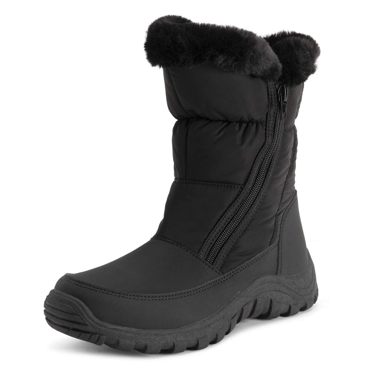 POLAR Womens Memory Foam Twin Zip Opening Pull On Nylon Waterproof ...
