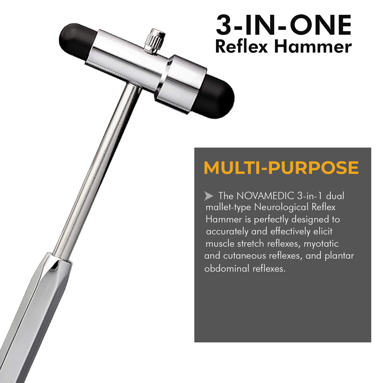 Mua Novamedic Pack of 5 Dual Mallet-Type Neurological Reflex Hammer for ...