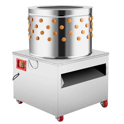 LWestine 20" Chicken Plucker Stainless Steel Poultry Plucker Machine ...
