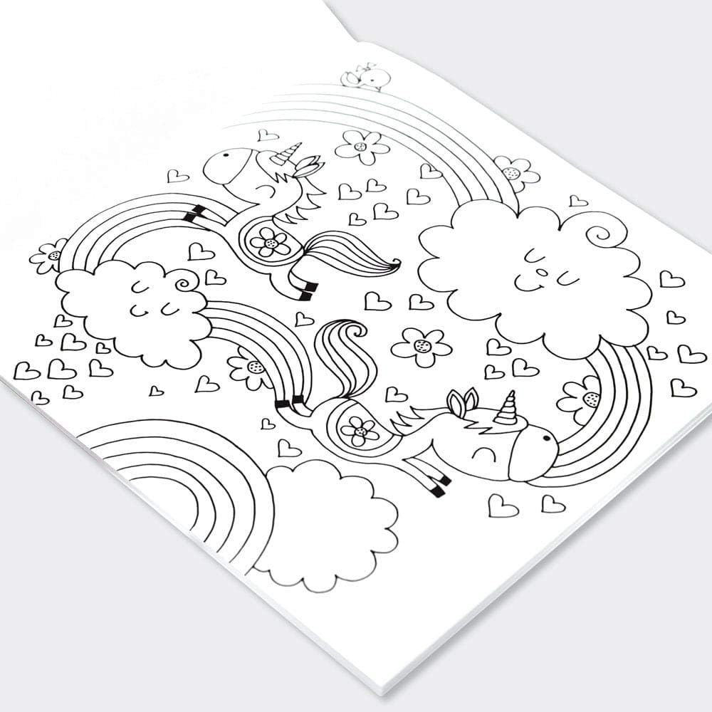 Rachel Ellen Children’s Unicorn & Rainbows Colouring Book – BigaMart