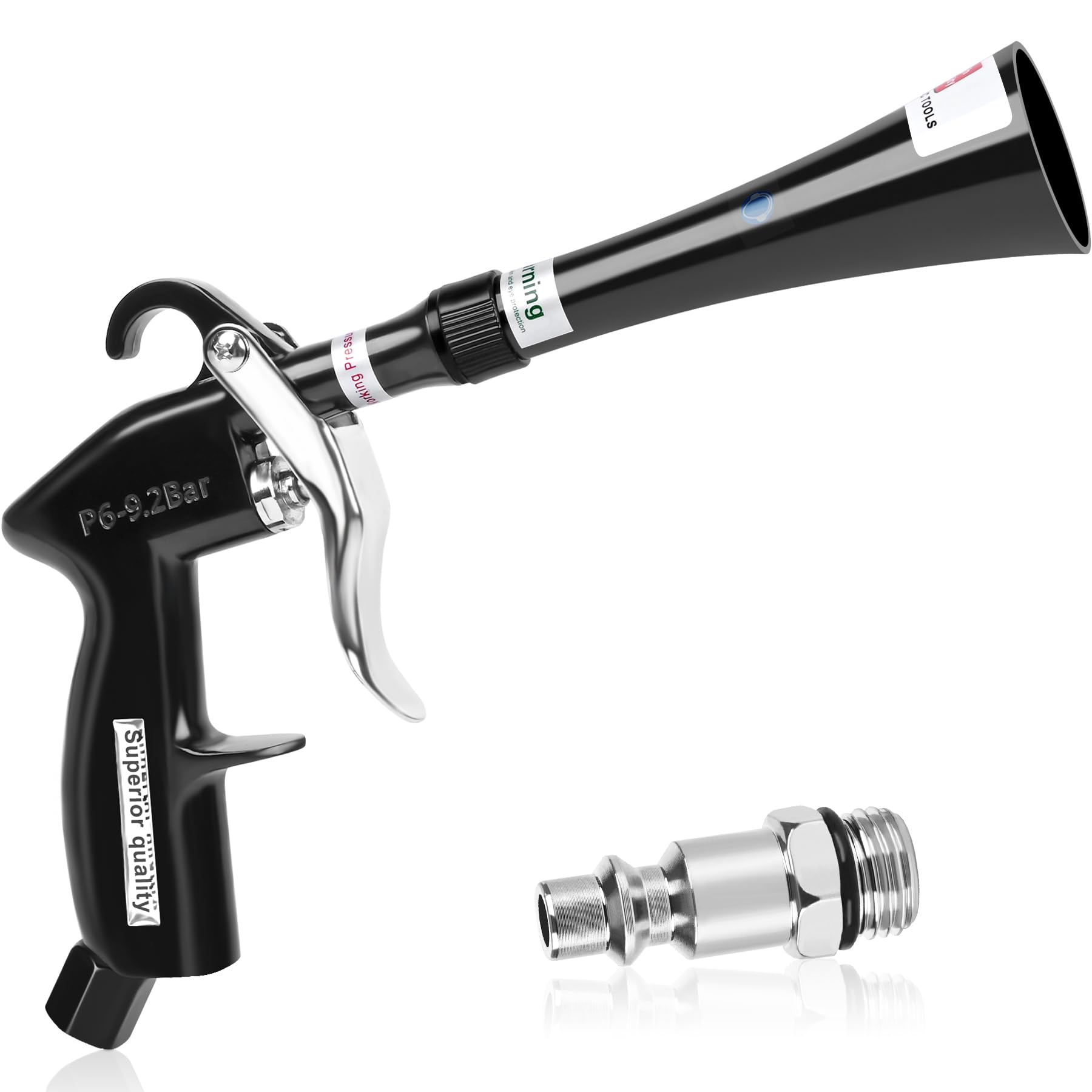 phepetroll Air Blow Gun Car Detailing Dry Cleaning Gun with Tapered ...