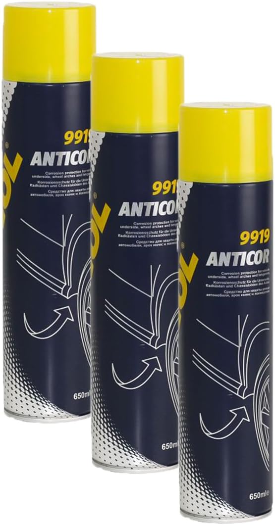 3X MANNOL 9919 Anticor Spray Schutzmittel Unterbodenschutz 650ml ...