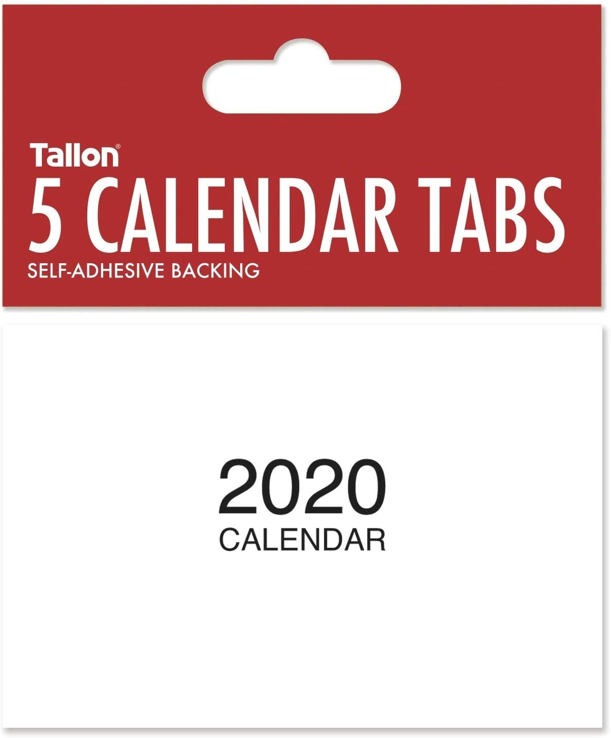 Amazon.com : 2019 Pack Of 5 Mini Peel 'N' Stick Back Calendar Tabs ...