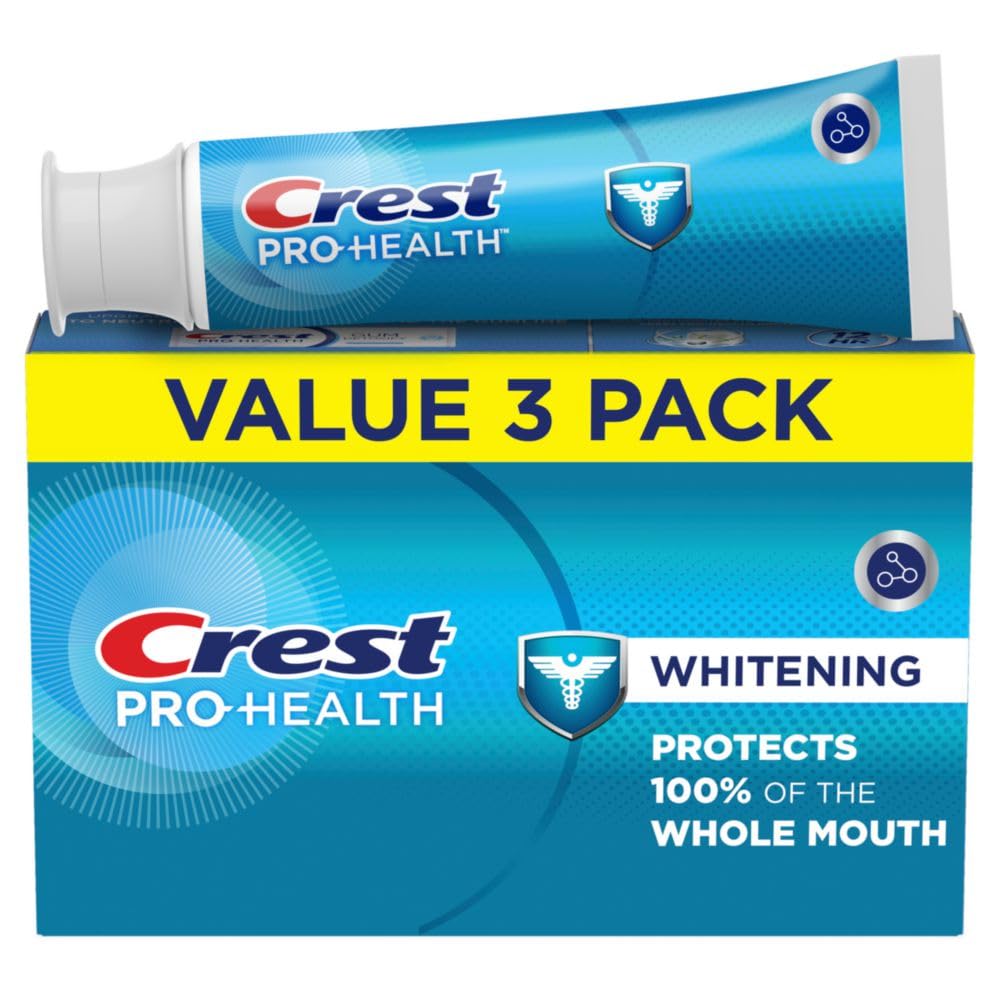 Crest Base Pro-Health Whitening Toothpaste (4.3oz) Triple Pack, Crest ...