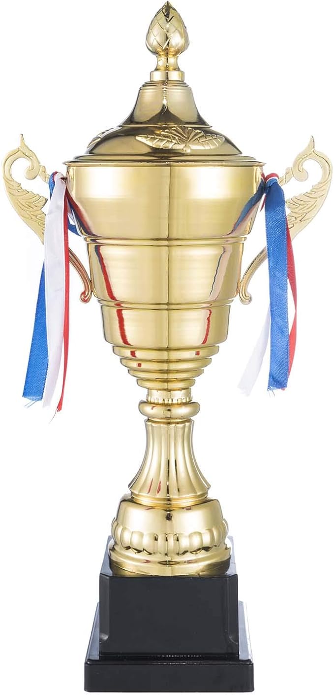 Trophée doré XXL Goods & Gadgets Trophée avec couvercle 36 cm ...