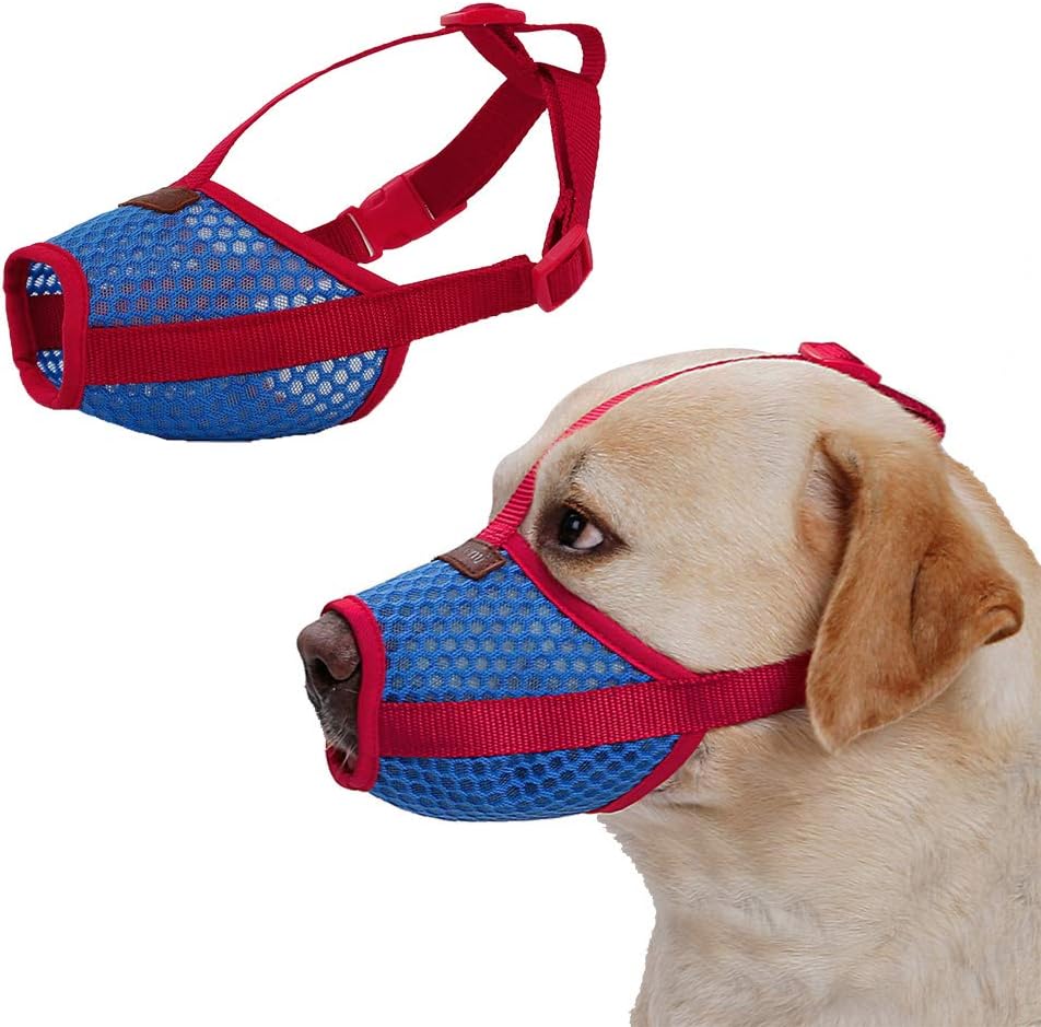 Rantow Mesh Respirant Museau de Chien - Couvre-Bouche réglable Anti ...