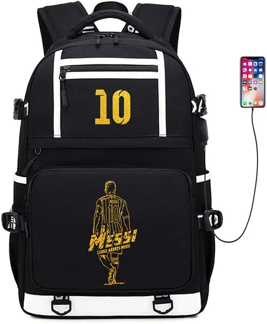 Soccer Player Star Lionel Messi Multifunction Backpack Barcelona Travel ...