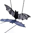Amazon.com: HAOSUM Bat Stained Glass Window Hanging Suncatcher for ...