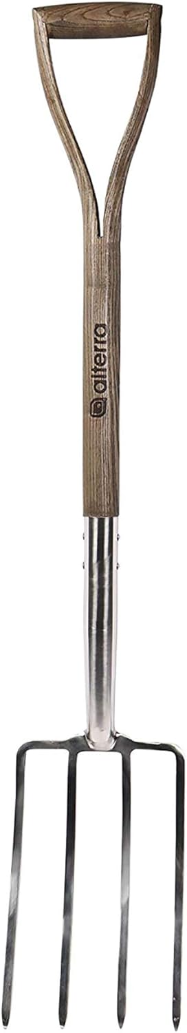 Amazon.com : Alterra Tools Digging Fork 4-Tine Stainless Steel ...