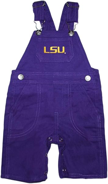 Amazon.com: Louisiana State University LSU Script Baby Overalls: Clothing