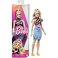 Amazon.com: Barbie Fashionistas Doll #202, Curvy with Blonde Hair, Girl ...