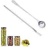 Amazon.com: 2 PCS Olive Spoon and Pickle Fork, 7.5 Inch Olive Spoons ...