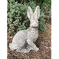 Amazon.com : Large Rabbit Sculpture Stone Bunny Figure Concrete Rabbit ...