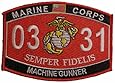 Amazon.com: Marine Corps 0331 Infantry Machine Gunner MOS Patch ...