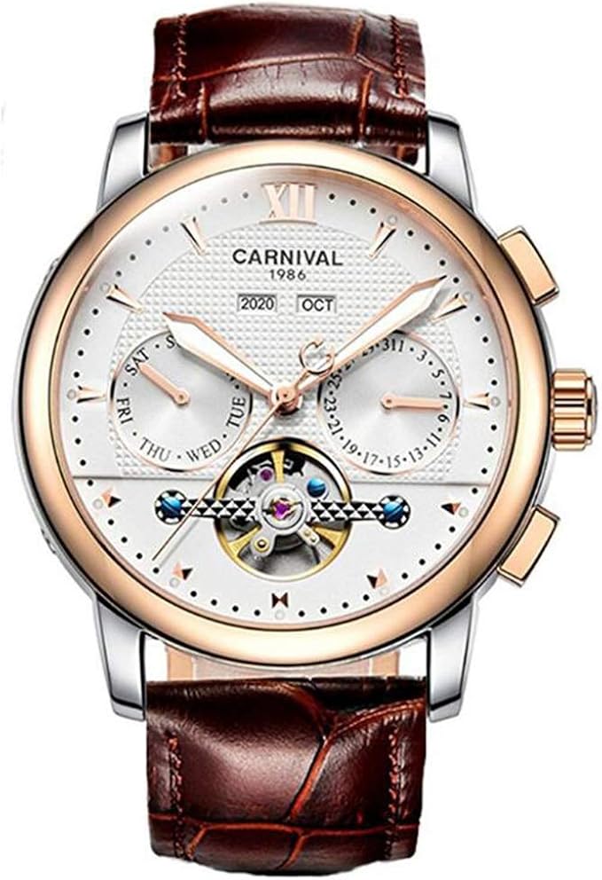 CARNIVAL Men's Watch, Tourbillon Automatic Mechanical Watches Fashion ...