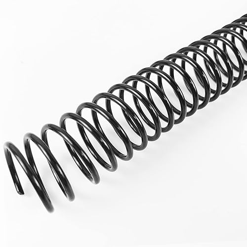Binditek 50 Pack Plastic Spiral Binding Coils, 20mm(3/4"), 170 Sheet Capacity, 4:1 Pitch, Black ...