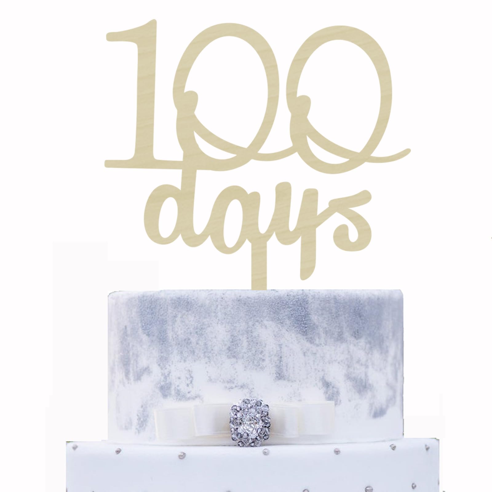 Happy 100 Days Cake Topper Hello Baby 100th Cake Decoration 100 Days ...