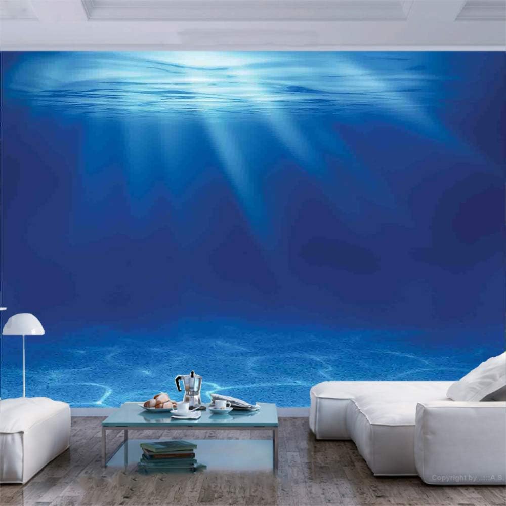 Amazon.com: 77x55 inches Wall Mural,Deep Sea Underwater With Pebbly ...