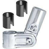 eoere 10 Sets Pivot Tee Pipe Fittings Connector T Adjustable Clamp ...