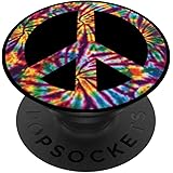 Amazon.com: Tie Dye Peace Sign Girl Women Teen Gift PopSockets Swappable PopGrip : Cell Phones ...