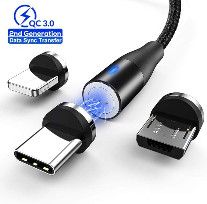 Magnetic Charging Cable 2M, TOPK Magnetic 3A Fast: Amazon.co.uk ...