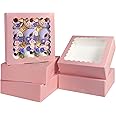 Amazon.com: Bakepacker 36pcs Pink Pie Boxes 9x9x2.5 inches Easy ...