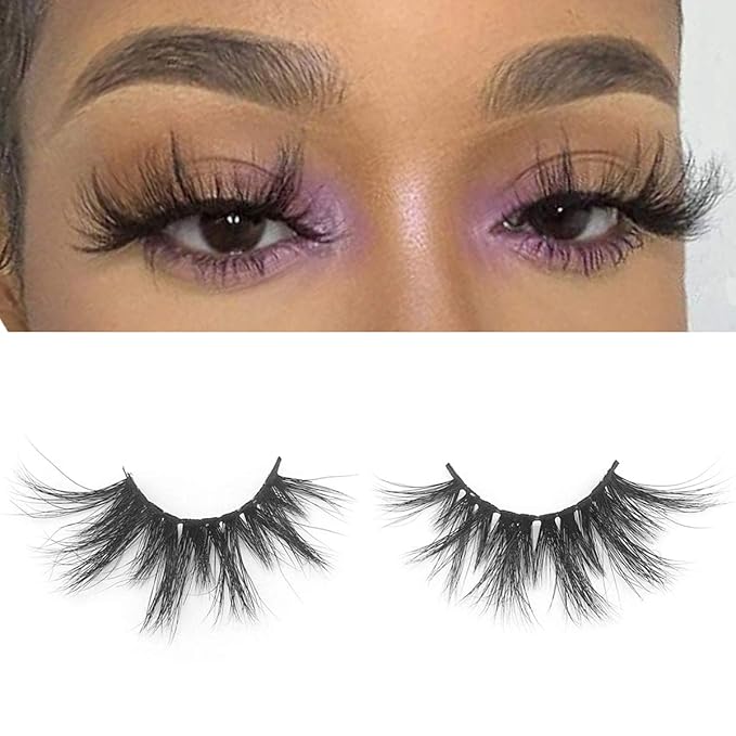 Amazon.com : Mink Eyelashes, SWINGINGHAIR 25mm Dramatic Lashes Long ...