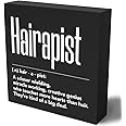 Amazon.com: Rustic Wooden Hairapist Definition Sign - Black Wooden Box ...