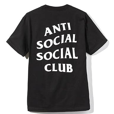 Identity Anti Social Social Club t Shirt (Large) Black: Amazon.co.uk ...