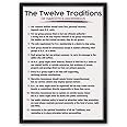Amazon.com: The 12 Steps of NA Poster - Narcotics Anonymous - 3 Color ...
