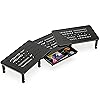 FITUEYES 3 Shelf Monitor Stand with Drawer - Adjustable Computer ...