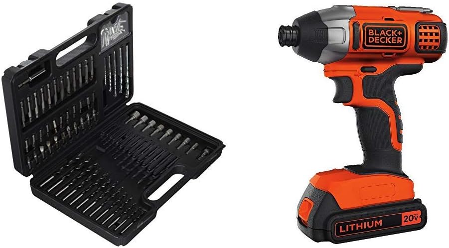 BLACK+DECKER BDA91109 Combination Accessory Set, 109-Piece with BLACK ...