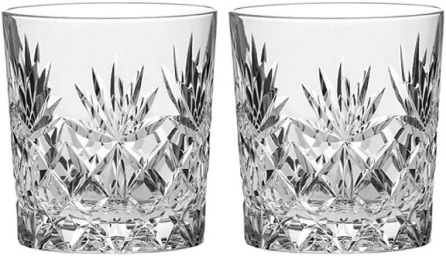 Royal Scot Edinburgh Crystal Hand Cut Glass 7oz Small Whisky Tumblers ...