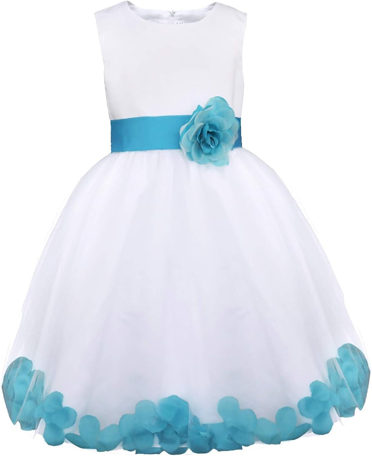 YiZYiF Vestido Pricesa Flor De Boda Fiesta para Bebé Niñas 2-14 Años ...