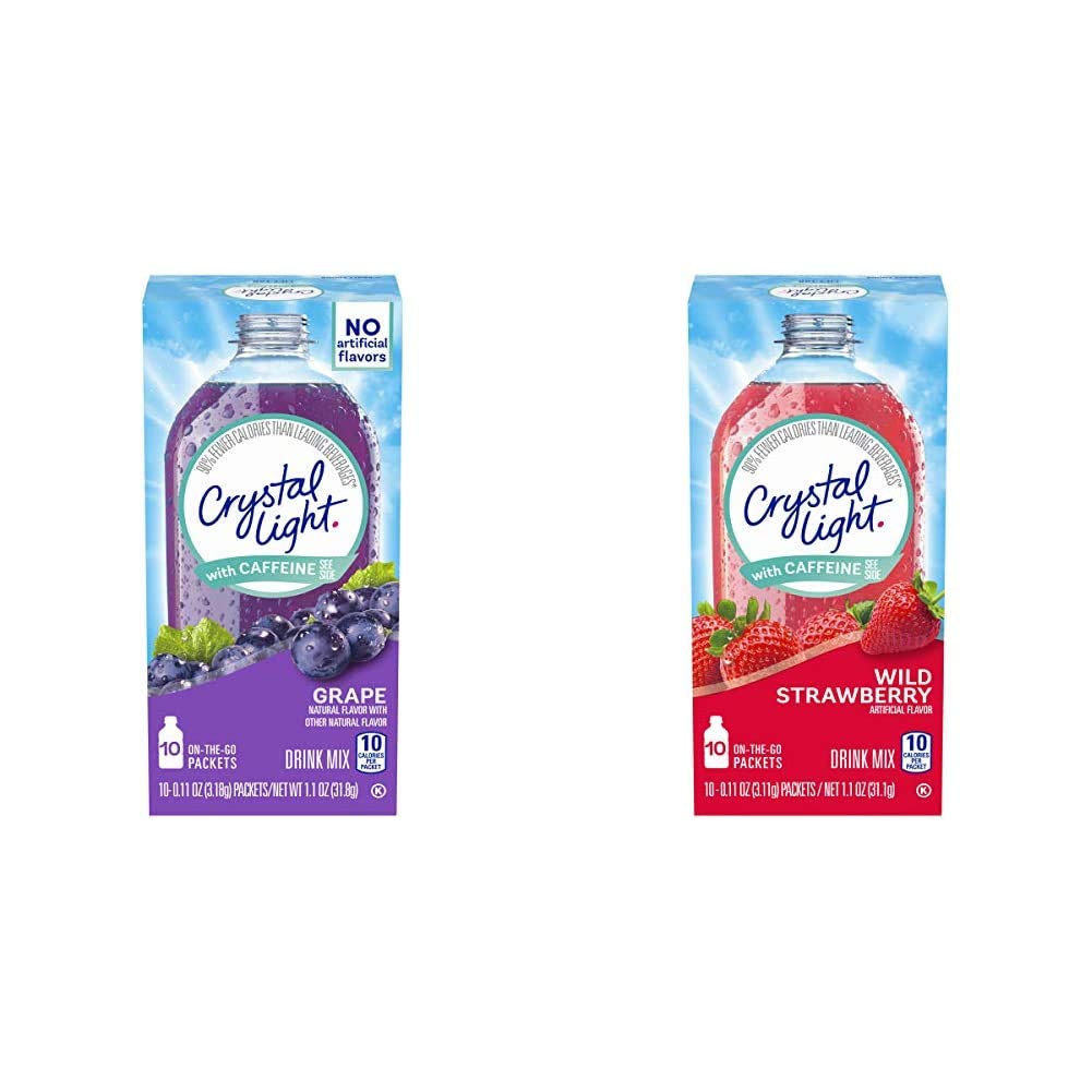 Amazon.com : Crystal Light Sugar-Free Grape Energy Drink Mix with ...