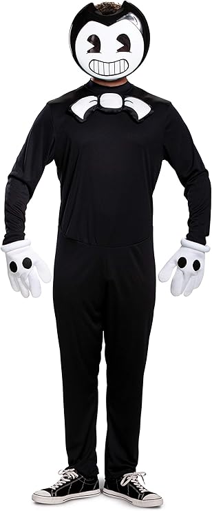 Amazon.com: Bendy and The Ink Machine Adult Bendy Classic Costume: Clothing
