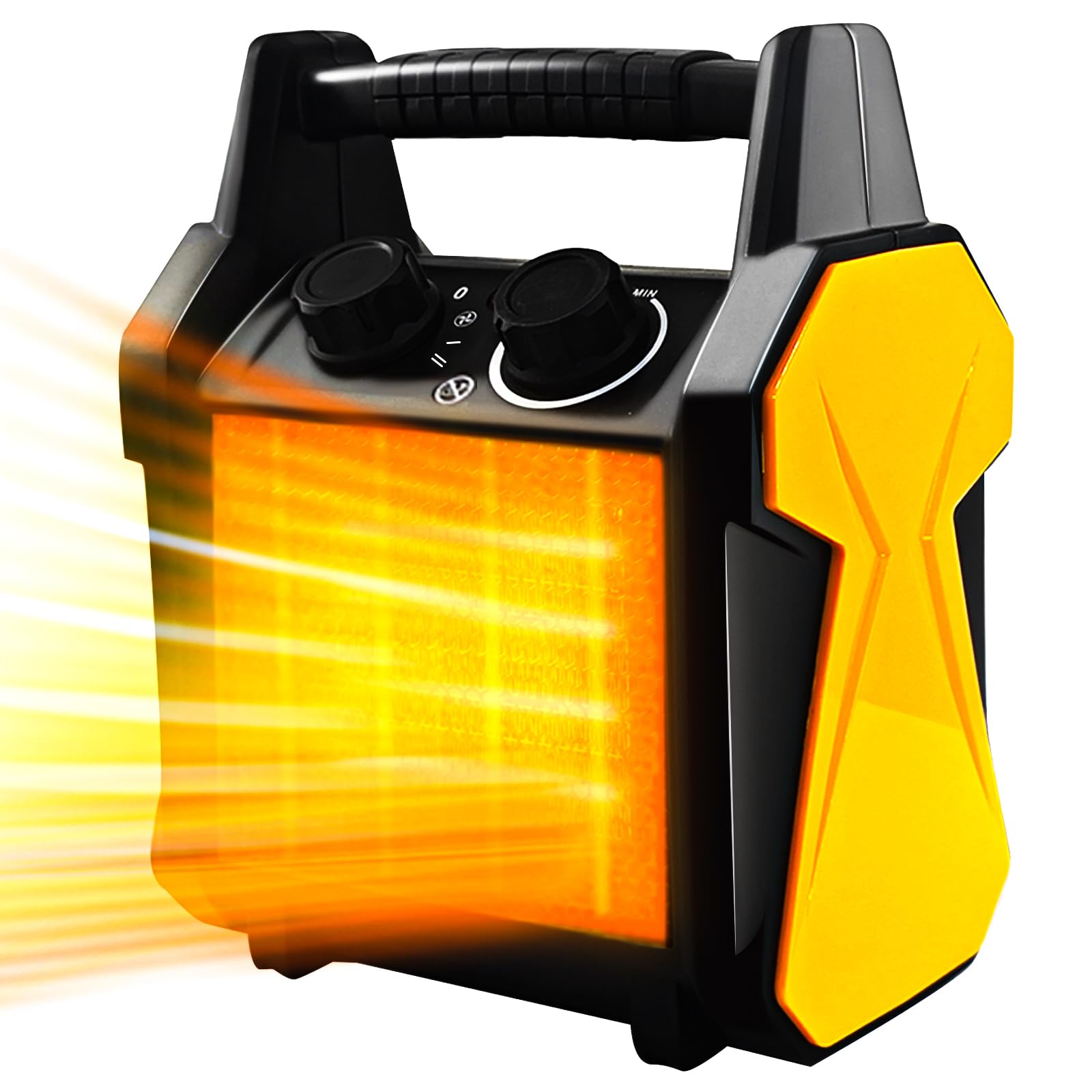tectake Outdoor Heater, 1500W Patio Heater for Garage, Portable ...