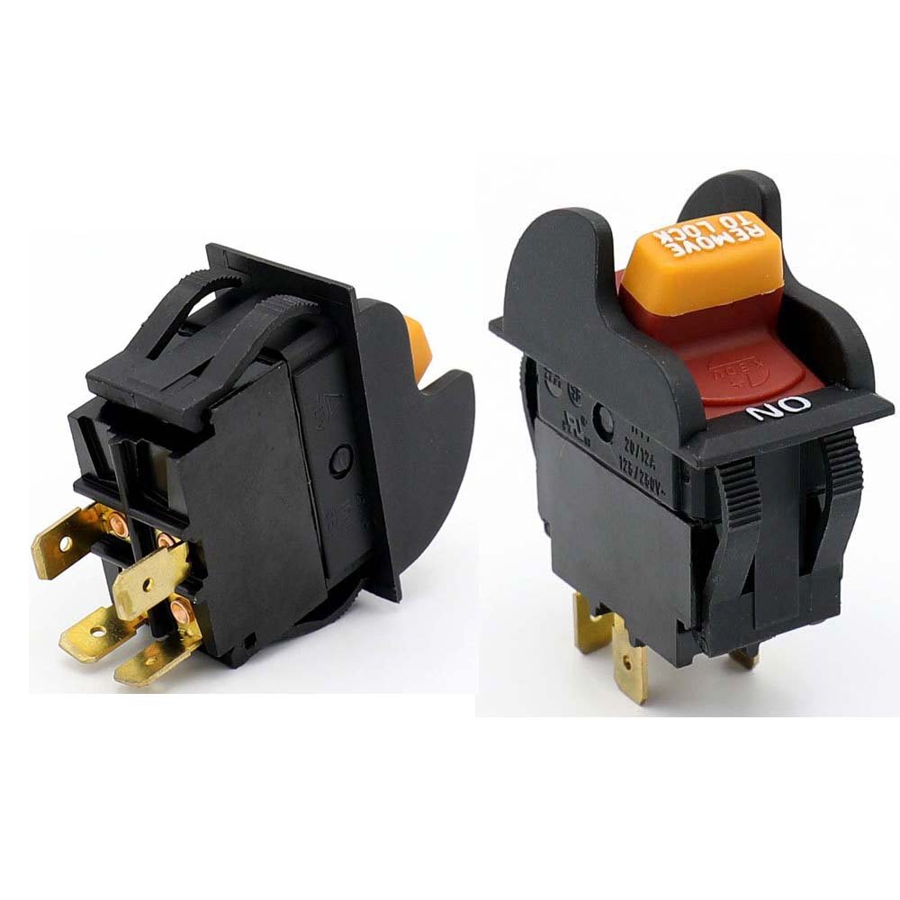 2Pcs HY7 20A/12A 125V/250VAC 4Pins Dustproof Industrial Electric On Off ...